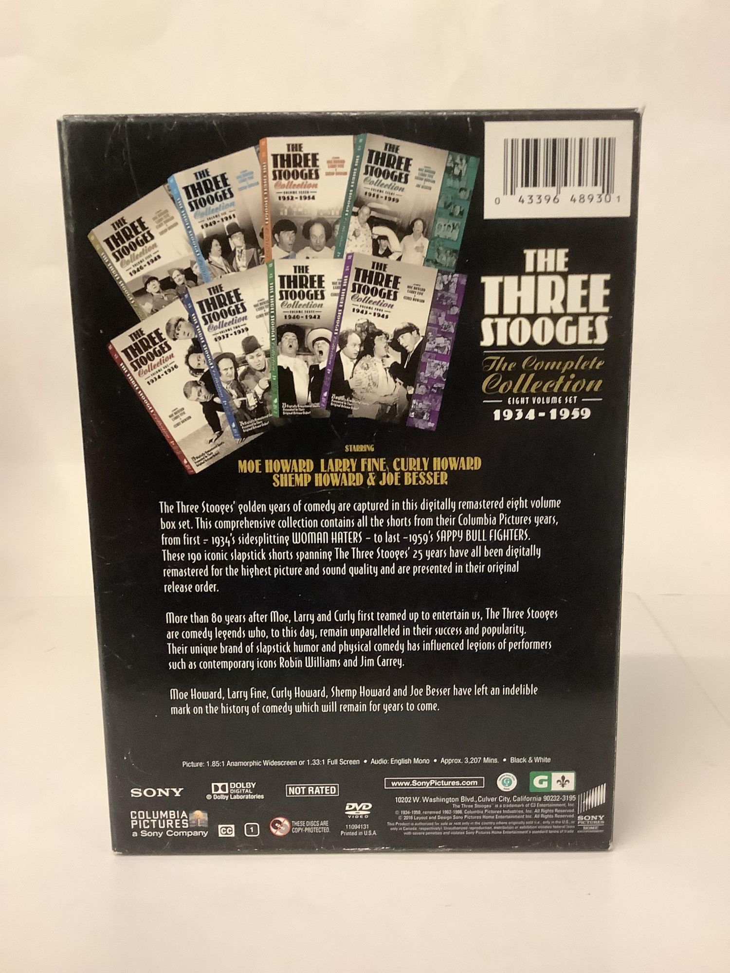 The Three Stooges 1934-1959, The Complete DVD Collection, 48930